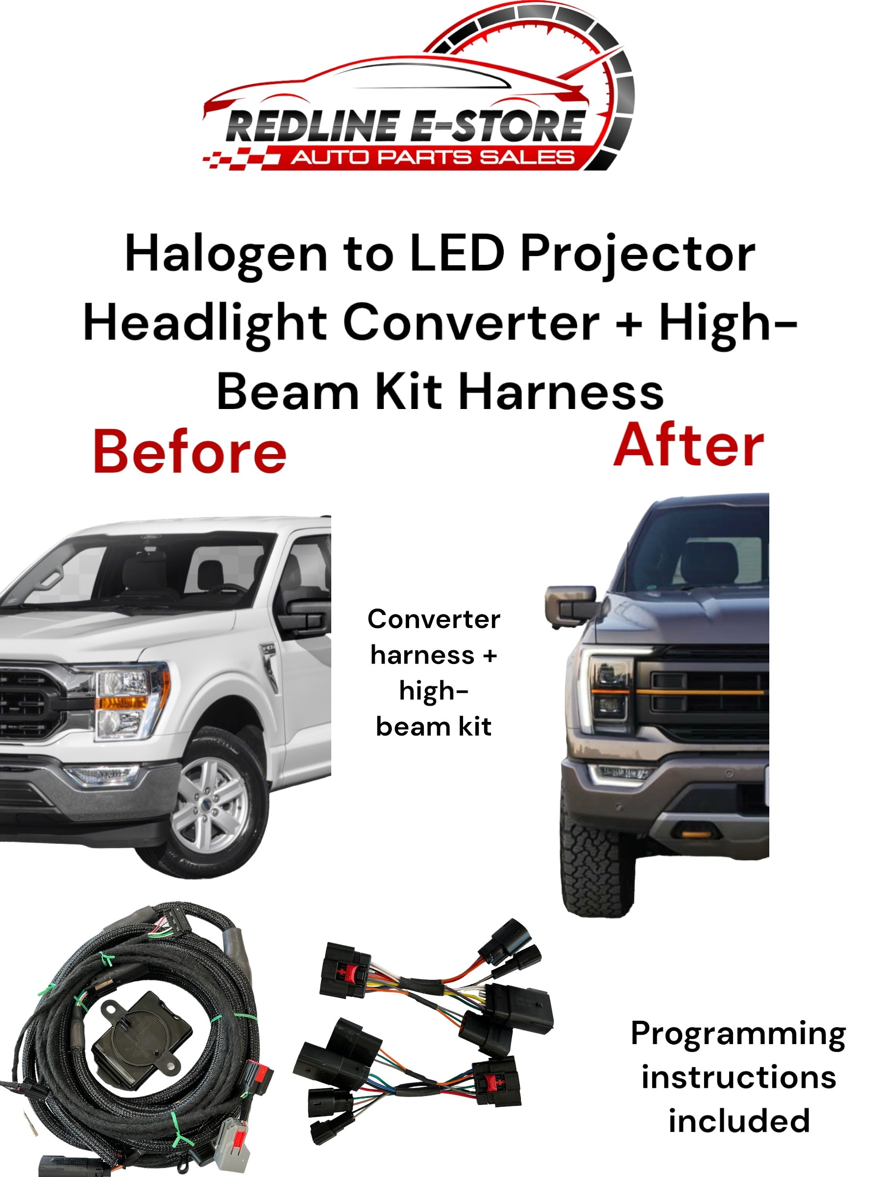 Headlight Wire Harness – REDLINE E-STORE