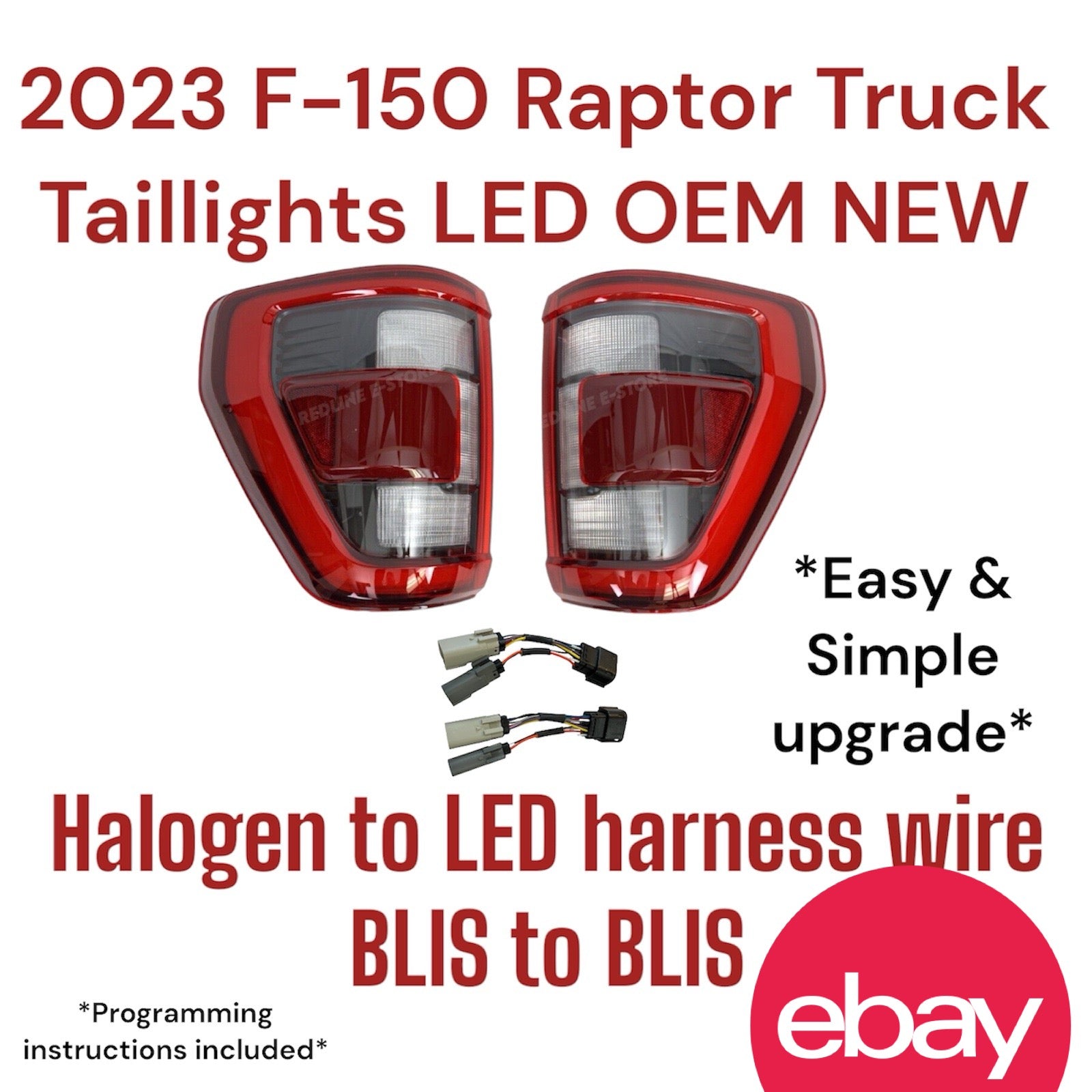 NEW OEM 2021 2022 2023 FORD F-150 RAPTOR TAIL LIGHTS LED – REDLINE E-STORE